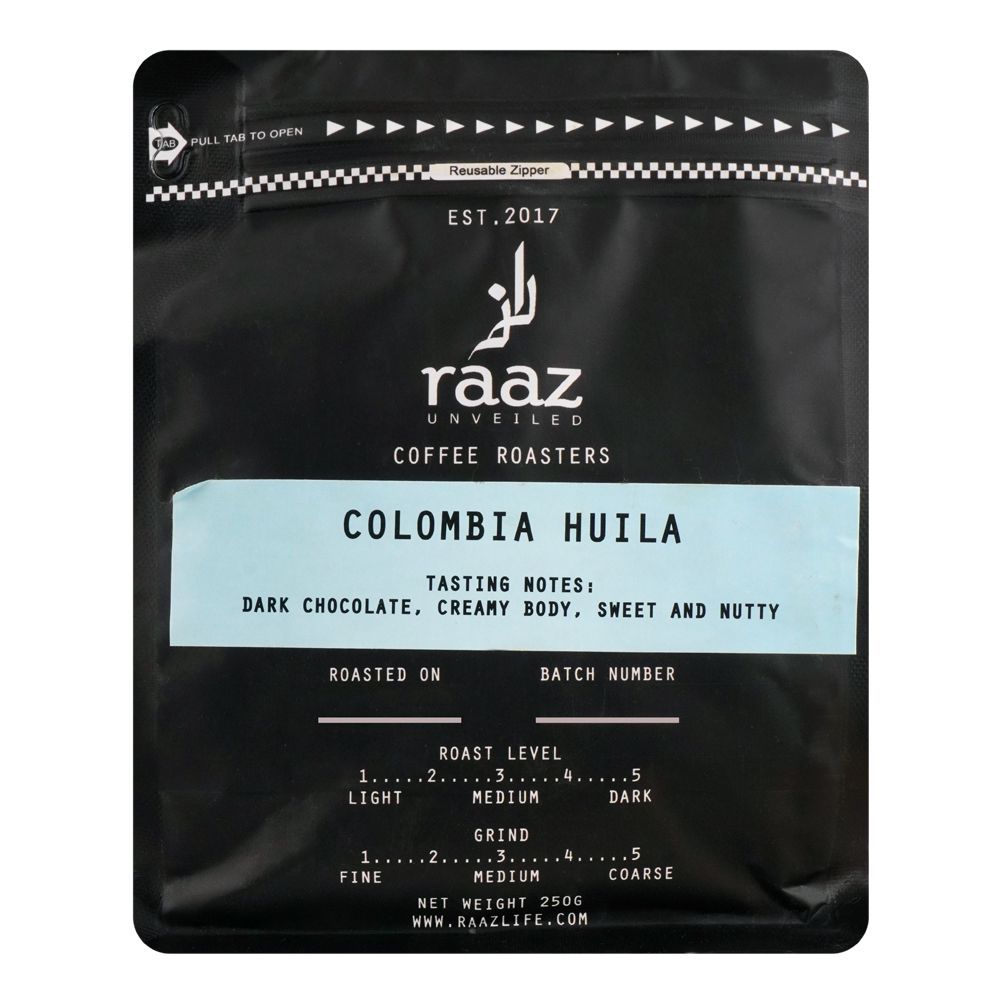 Order Raaz Coffee Roasters Colombia Huila, 250g Online at Special Price ...