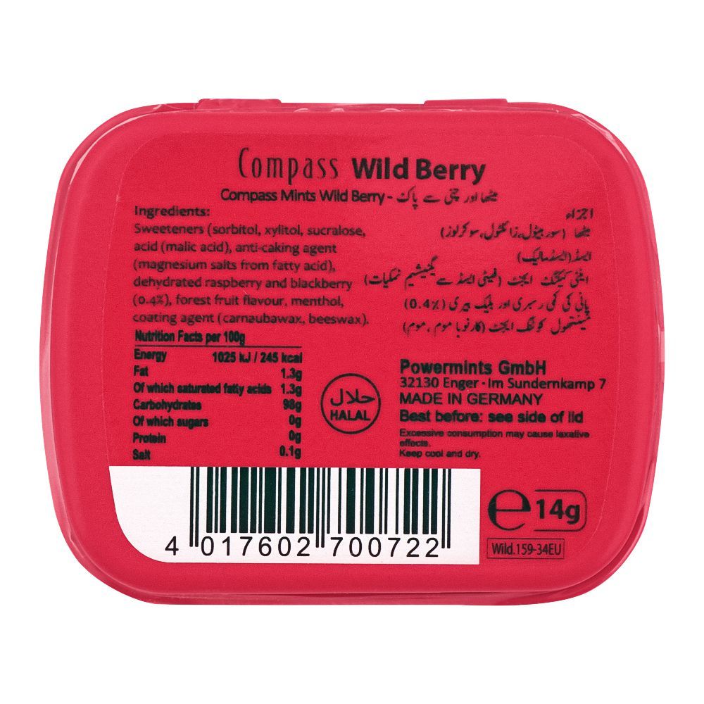 Purchase Compass Fresh Mints, Wild Berry, Sugar-Free, 14g Online at ...