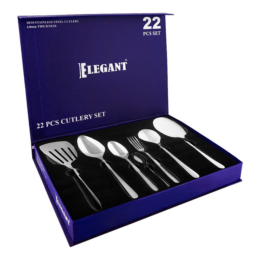 Purchase Elegant Lining Cutlery Set, 22-Pack, ECS0027MT Online at Best ...