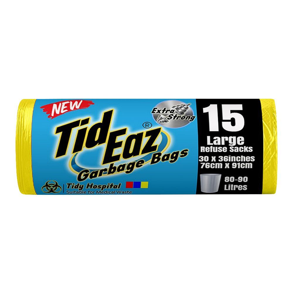 Purchase Tid Eaz Garbage Bags No. 15, Large, Refuse Sacks, 30x36 Inches ...