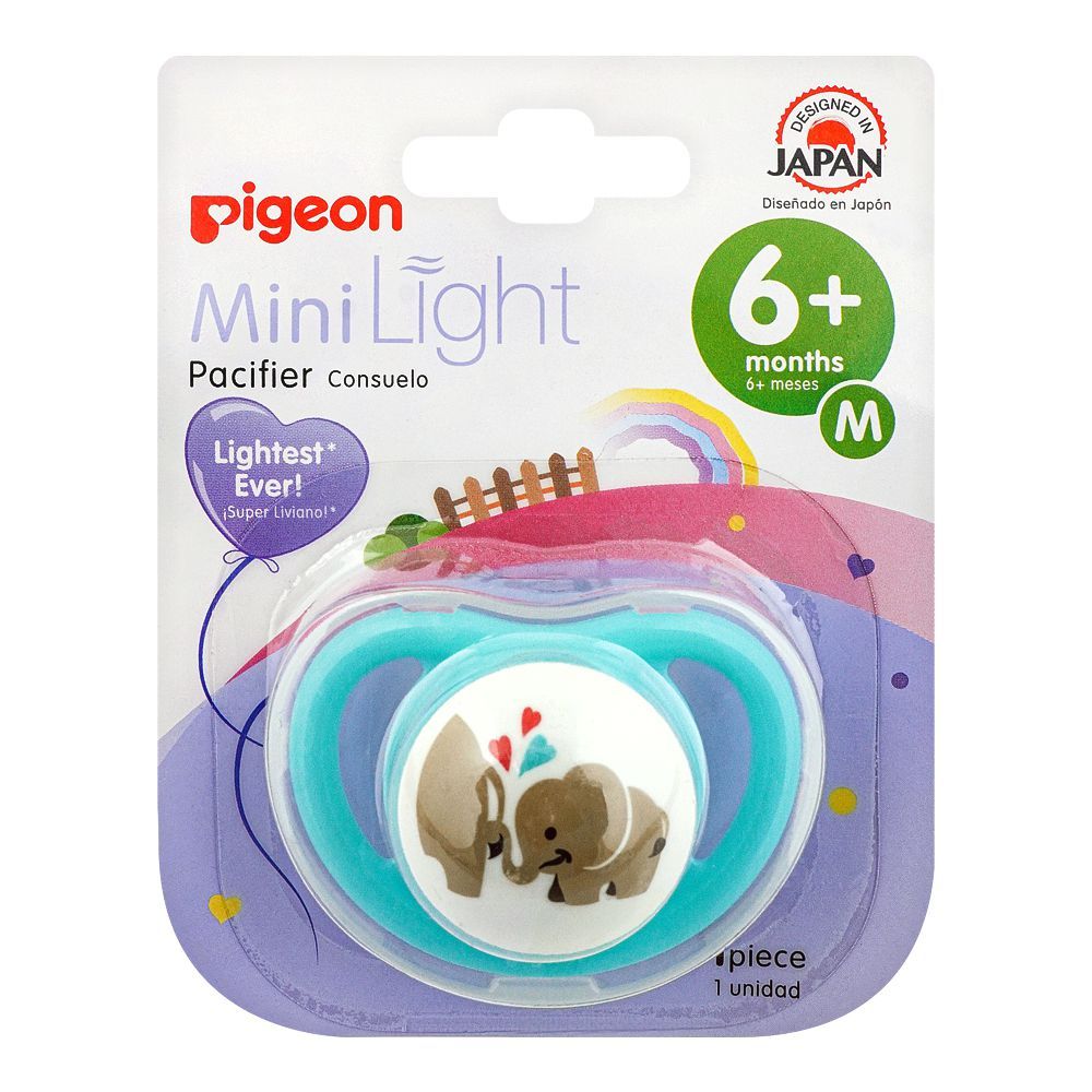 Buy Pigeon Mini Light M Unisex 6 Months+ Pacifier Elephant, N78240 ...