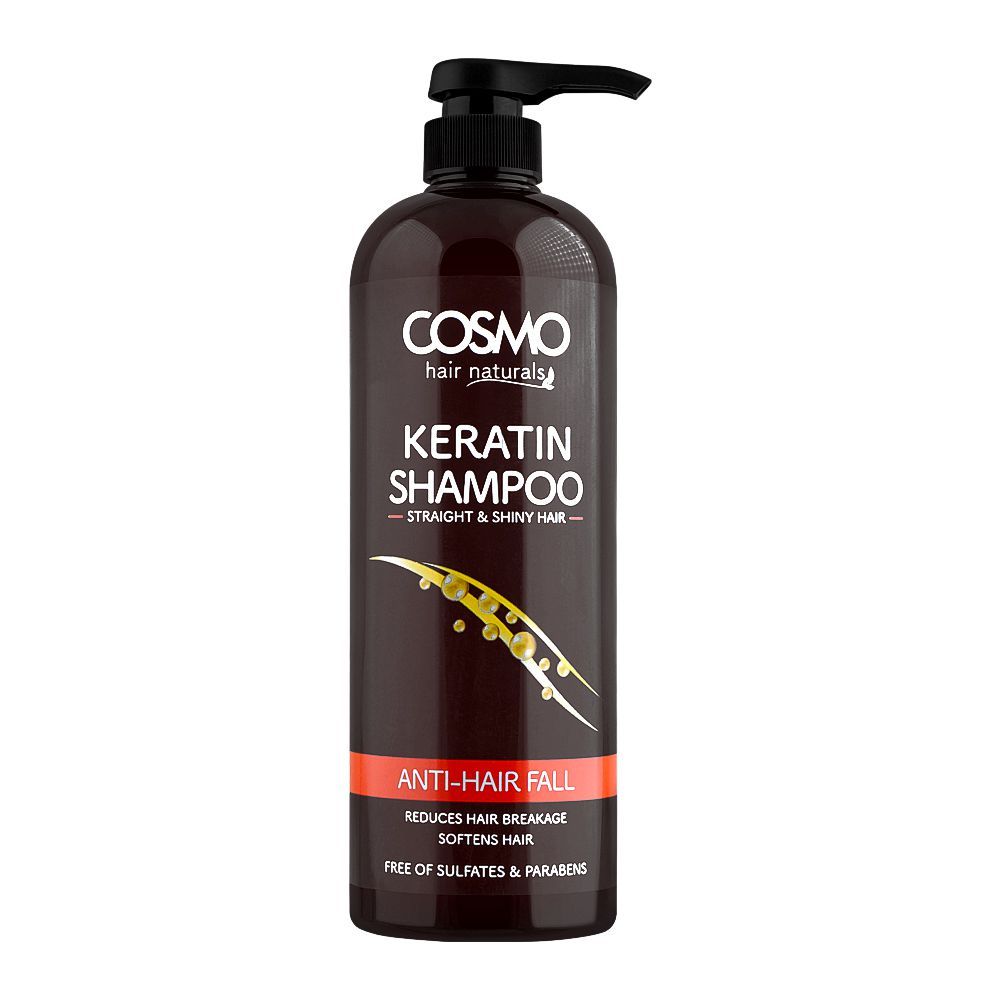 Buy Cosmo Hair Naturals Anti Hair Fall Keratin Shampoo, Straight ...