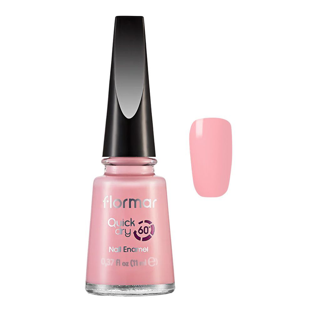 Buy Flormar Quick Dry 60 Nail Enamel, Soft Pink, 11ml, QD02 Online at ...