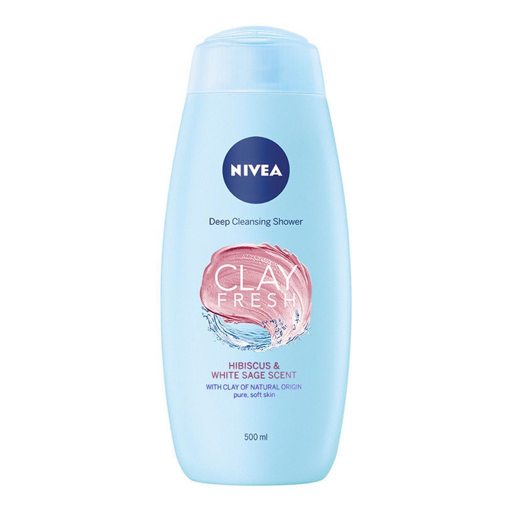 Order Nivea Clay Fresh Hibiscus & White Safe Scent Deep Cleansing Shower, 500ml Online at ...