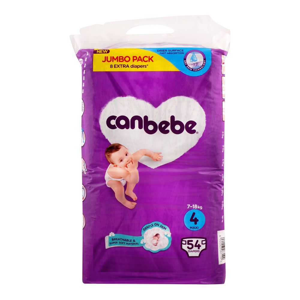 Order Canbebe Baby Diapers Jumbo Midi, No. 04, 7-18 KG, 54-Pack Online ...