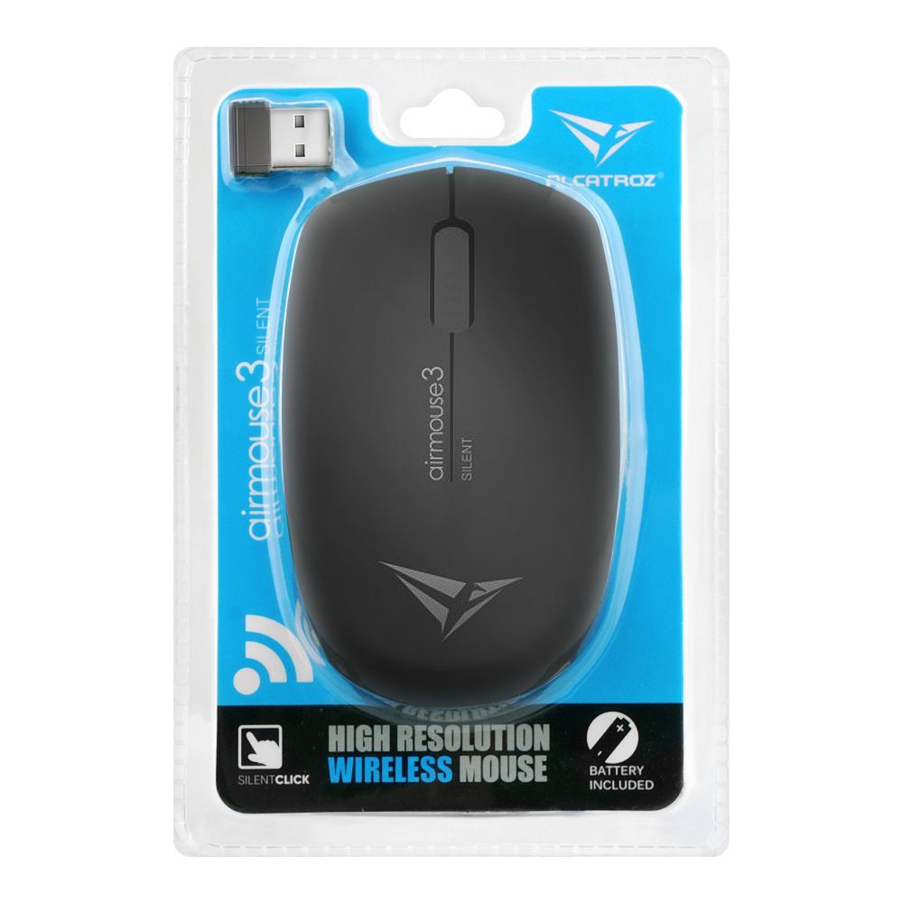 Buy SonicEar Airmouse 3 Silent Click Wireless Mouse, Black Online at ...