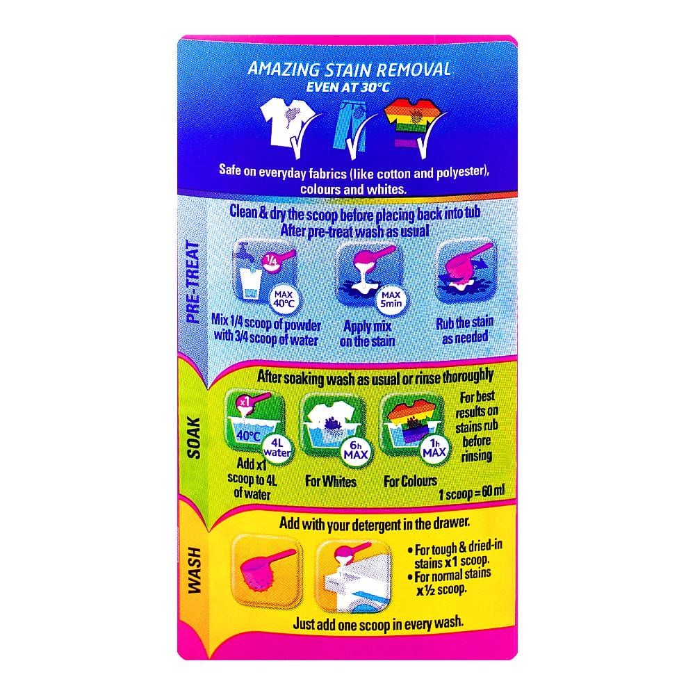 Vanish Oxi Action Color Safe Powder Fabric Stain Remover, 470g