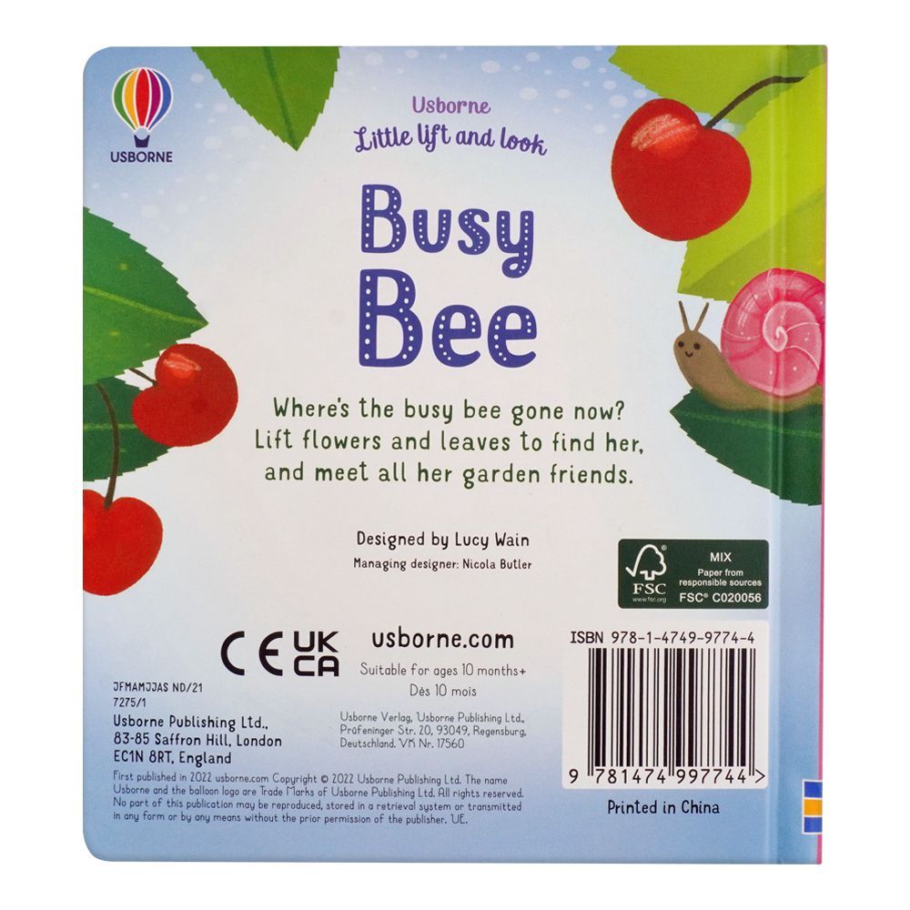 Buy Usborne: Little Lift & Look Busy Bee, Book Online at Best Price in ...