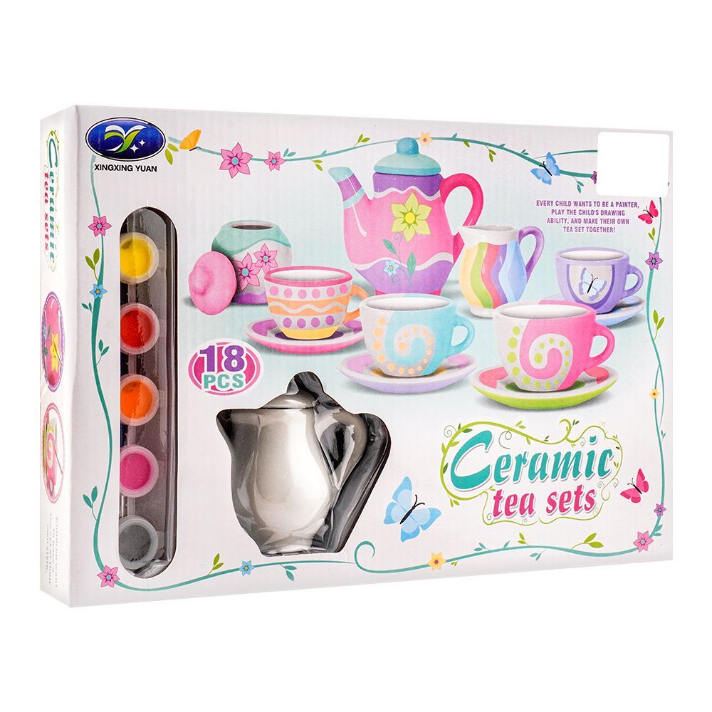 Order Rabia Toys Ceramic Tea Sets With Painting, 18-Pack, 868-E36 ...