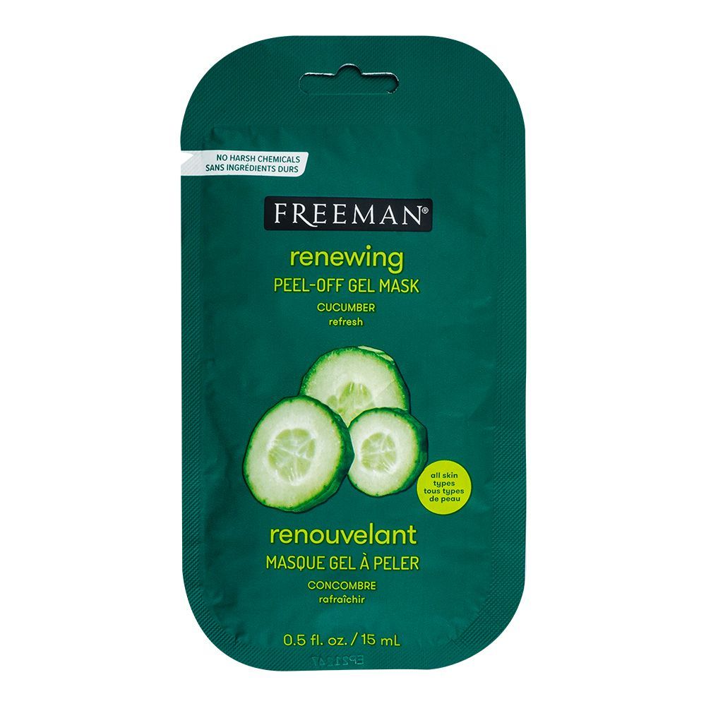 Purchase Freeman Renewing Cucumber Refresh Peel-Off Gel Face Mask, For ...