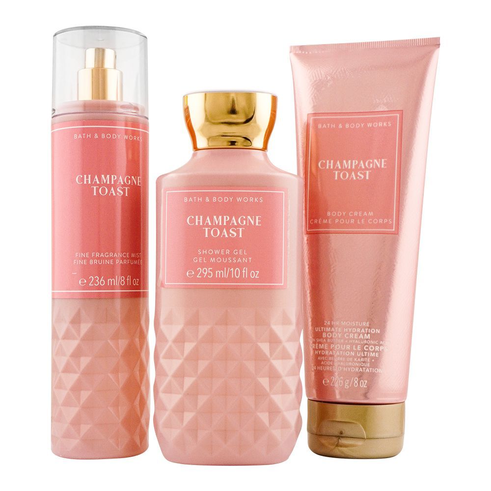 Purchase Bath & Body Works Champagne Toast Set, Shower Gel + Body Cream ...