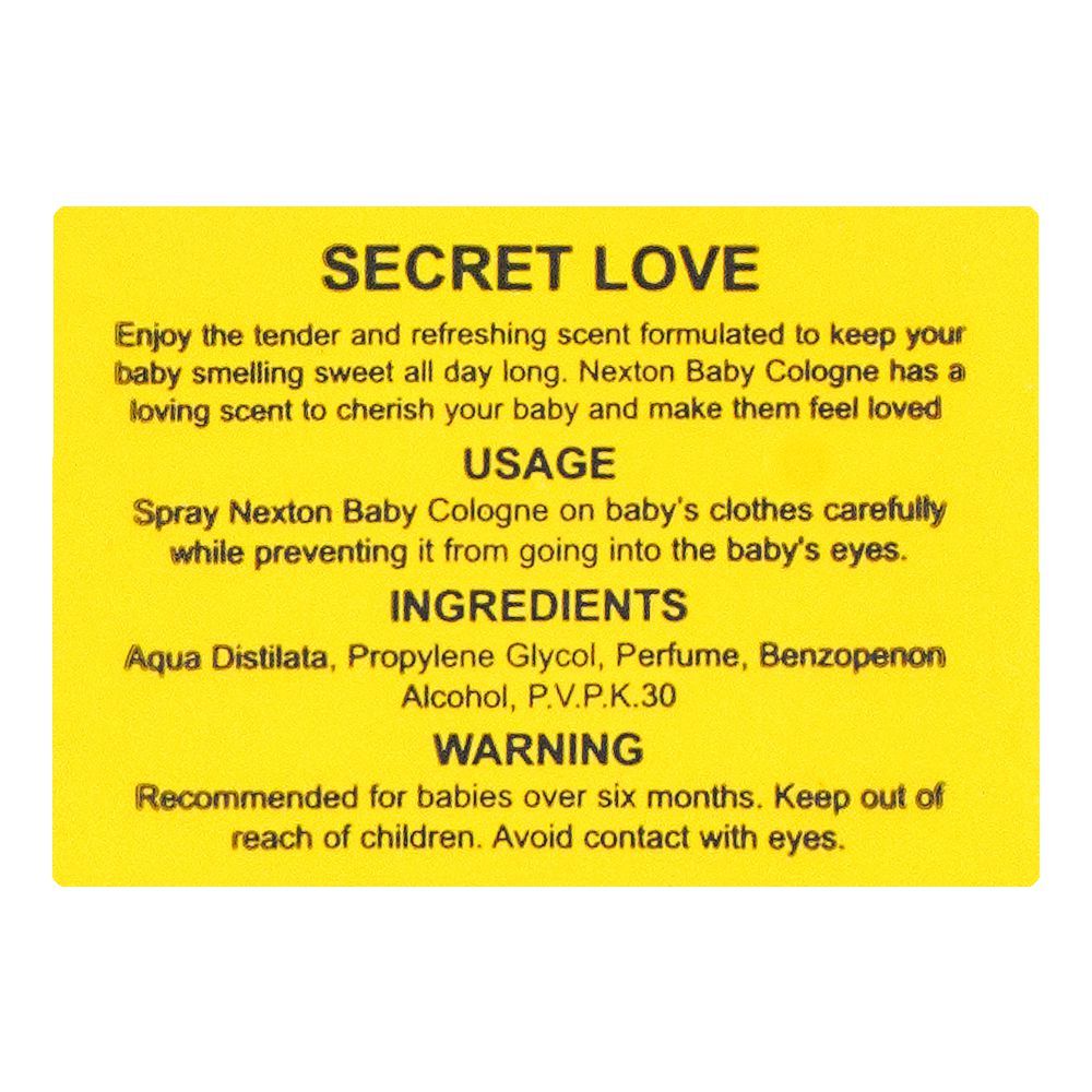 Buy Nexton Baby Secret Love Baby Cologne, 80ml Online at Special Price ...
