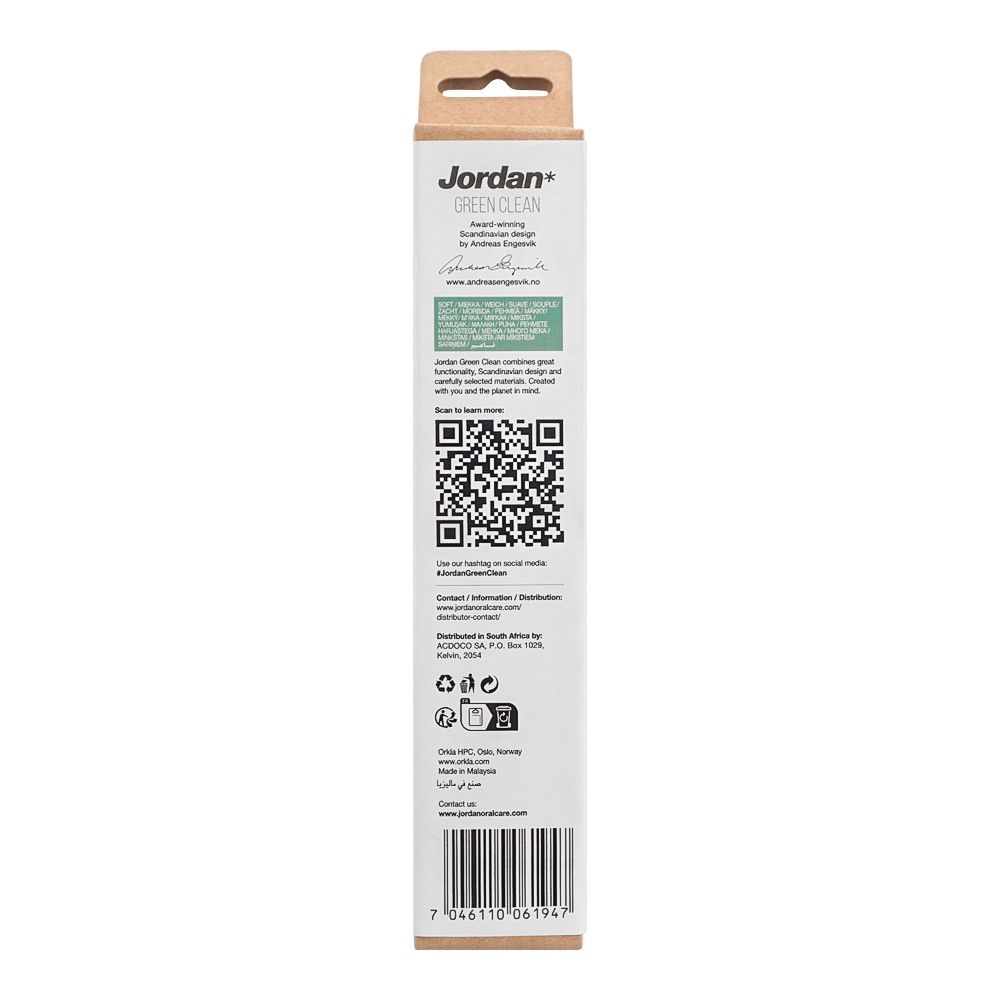 Buy Jordan Green Clean Toothbrush, Soft, 2-Pack Online at Best Price in ...