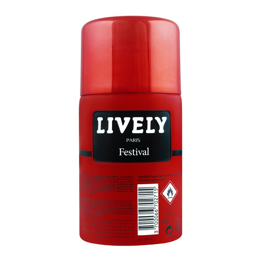 Buy Lively Festival Paris Body Spray, For Women, 250ml Online at ...