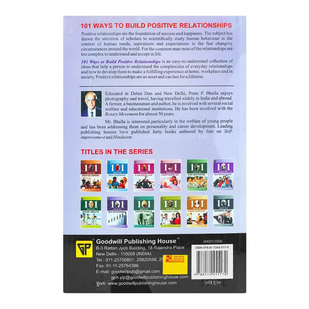 Purchase Goodwill's 101 Ways To Build Positive Relationships, Book ...