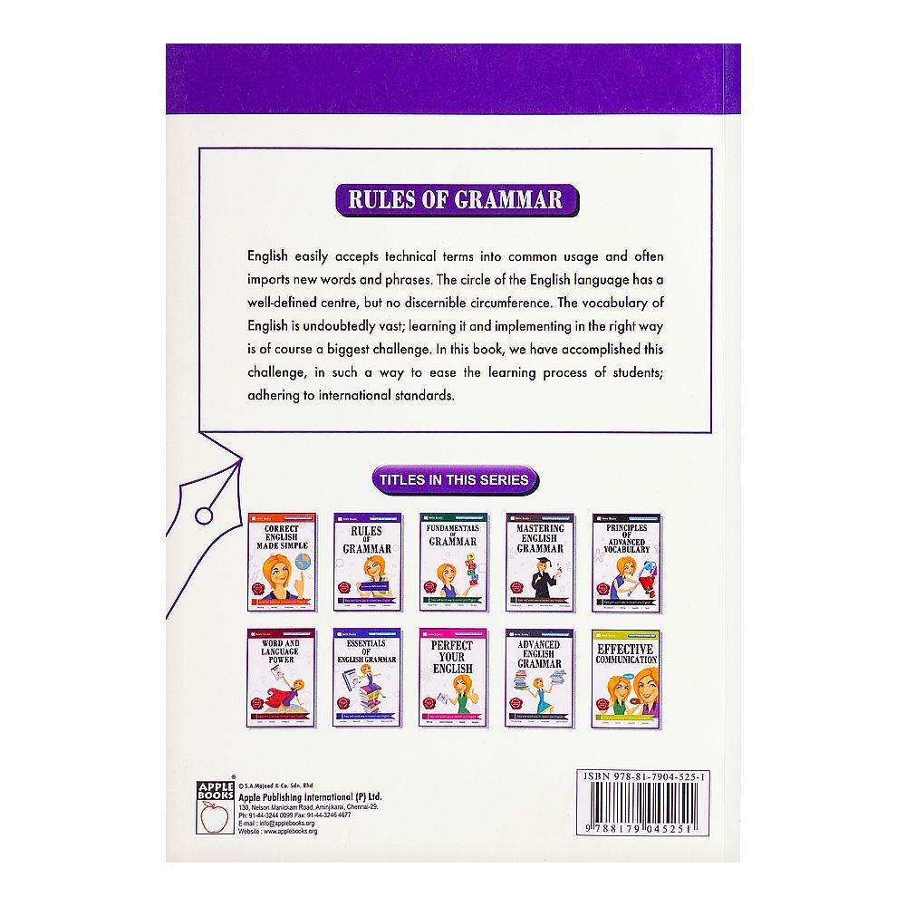 Buy Rules Of Grammar, Book Online at Special Price in Pakistan - Naheed.pk