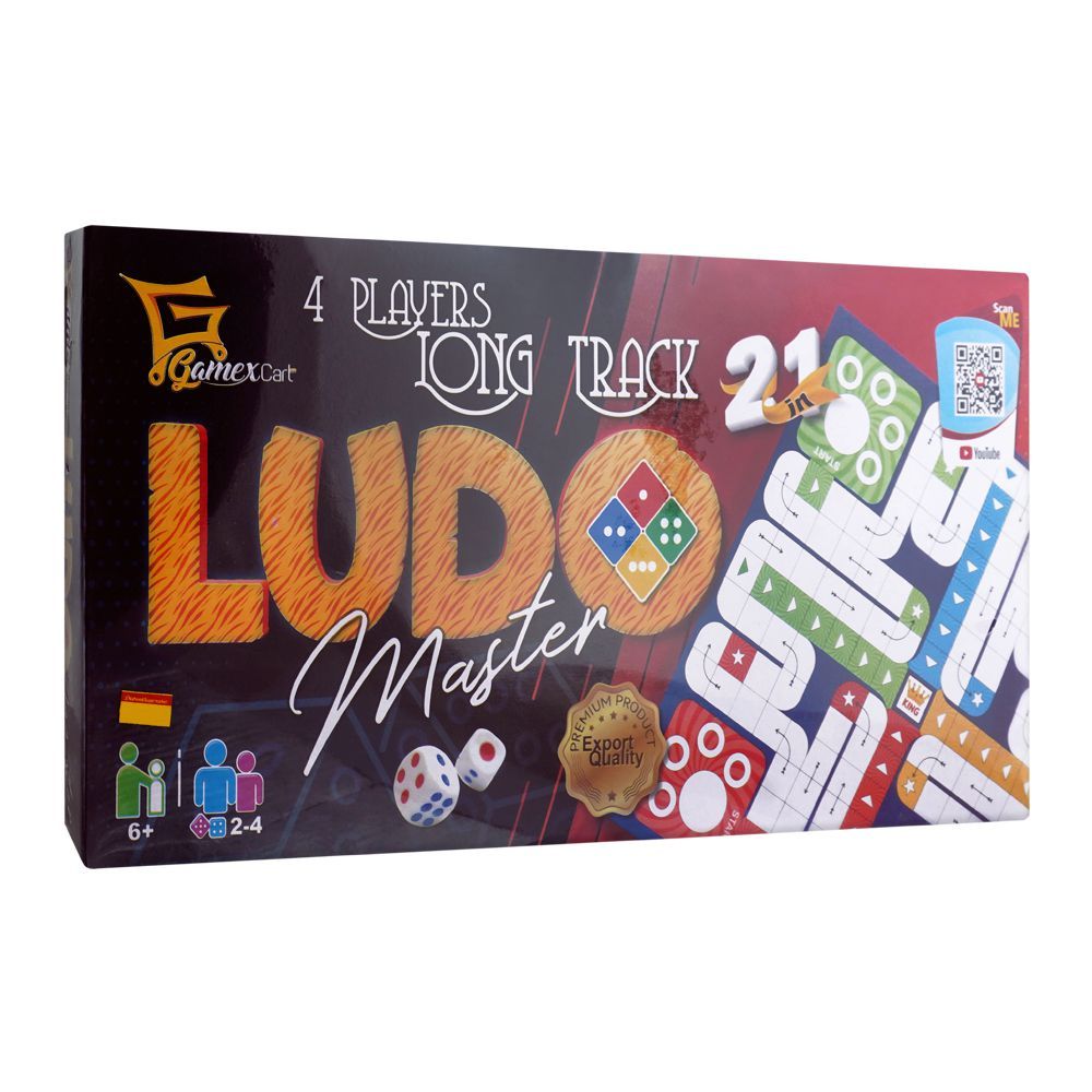 Order Gamex Cart 4 Players Long Track 2-In-1 Ludo Master Box, M1 405 ...