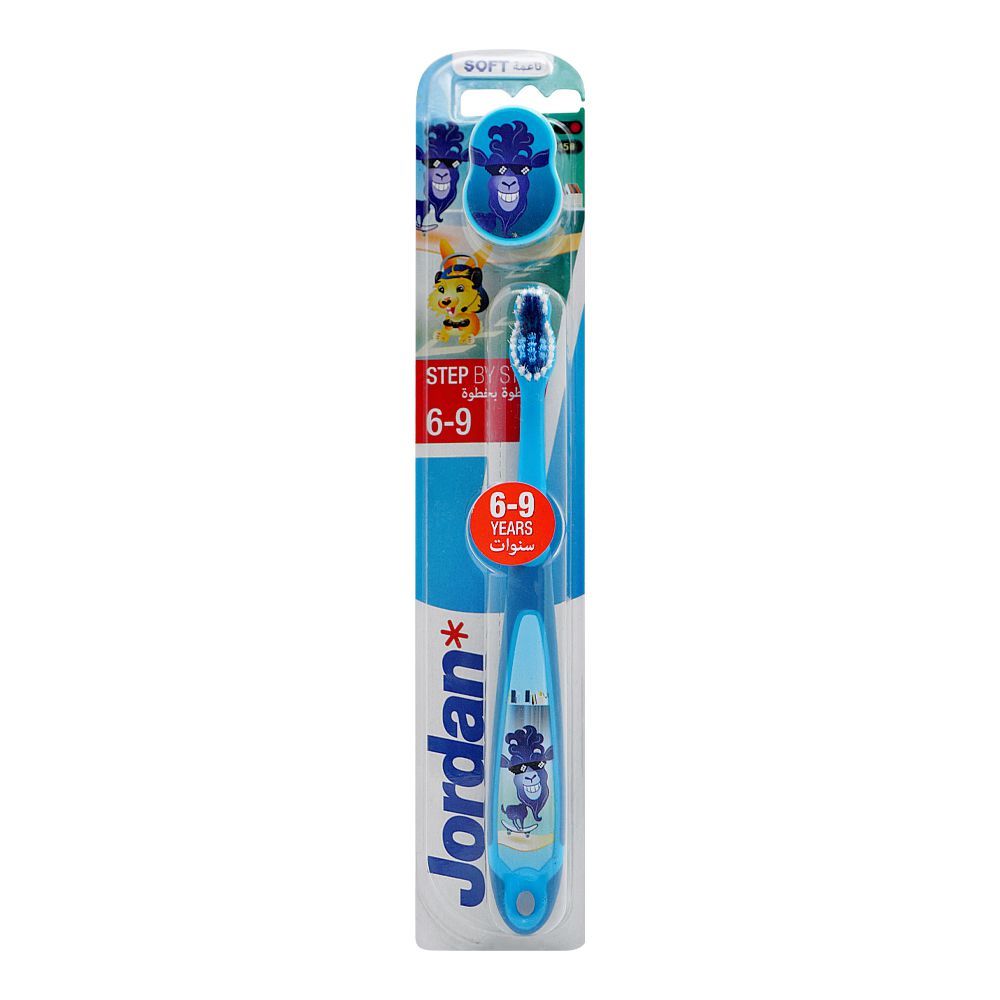 Order Jordan Step By Step 6-9 Years Goat Toothbrush With Cap, Soft ...