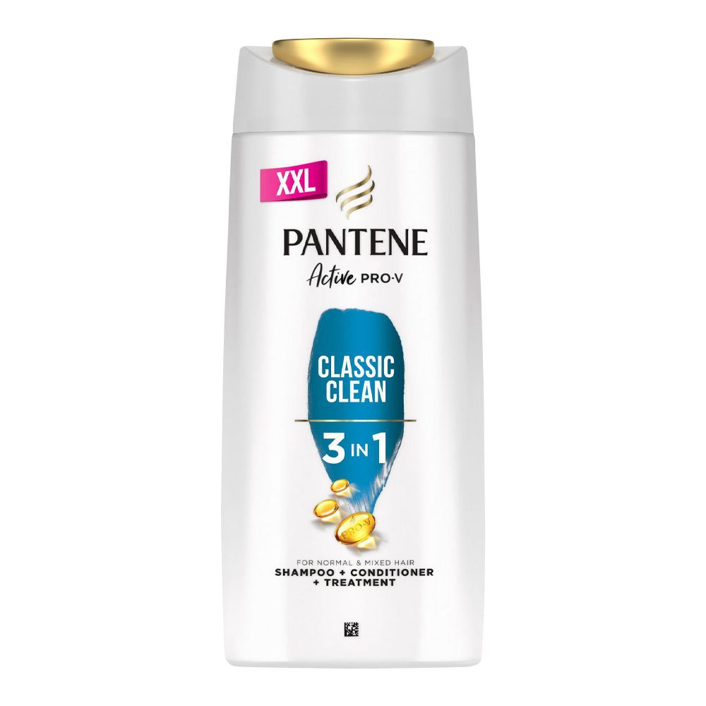 Buy Pantene Active Pro-V Classic Clean 3-In-1 Shampoo + Conditioner + Treatment, For Normal ...