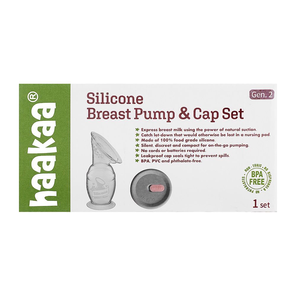 Purchase Haakaa Silicone Breast Pump & Cap Set, Gen. 2, GBHK041 Online ...