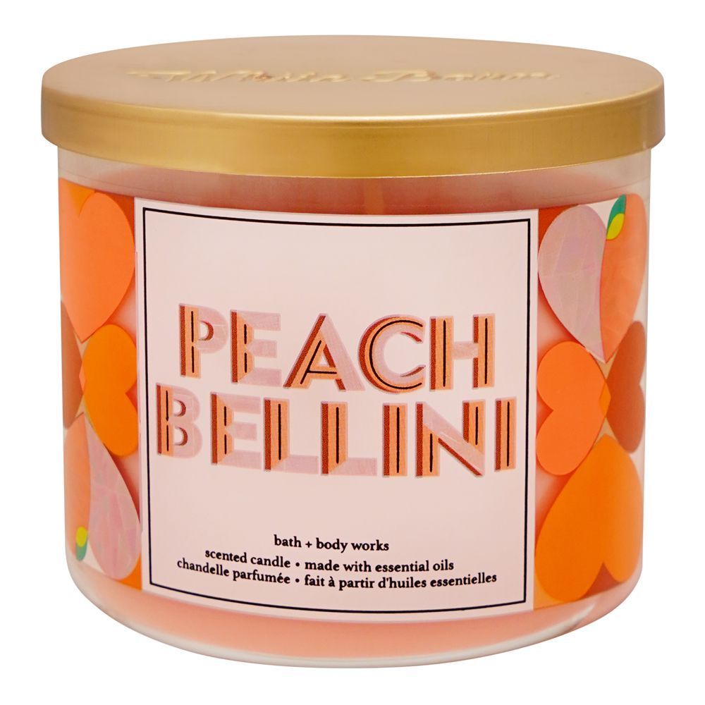 Buy Bath & Body Works Peach Bellini Scented Candle, 411g Online at ...