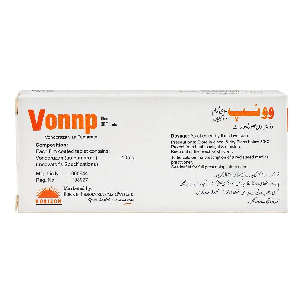 Vonnp 10mg Tablets, Box
