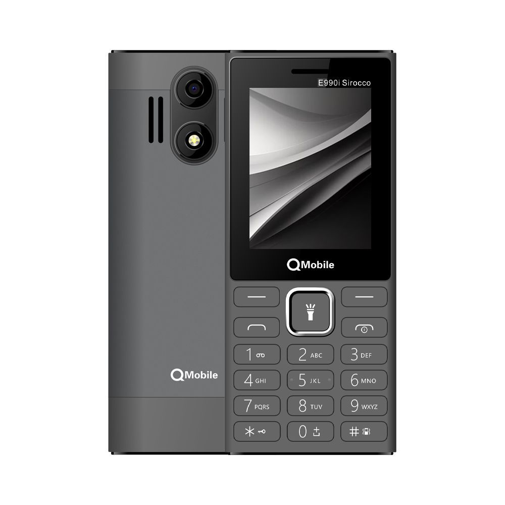 Purchase Qmobile E990I Mobile Phone, Sirocco, Dark Gray + Black Online ...