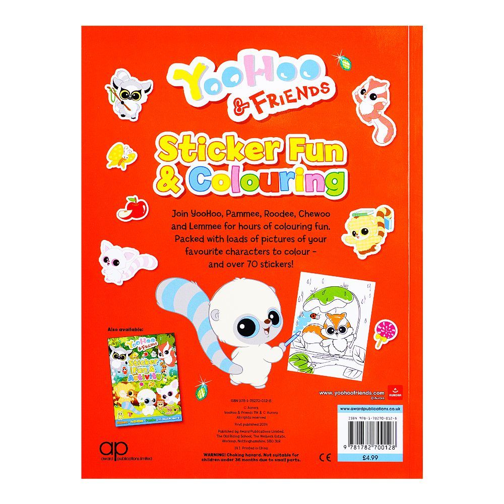 Purchase Paramount Yoohoo & Friends, Sticker Fun & Coloring Book Online ...