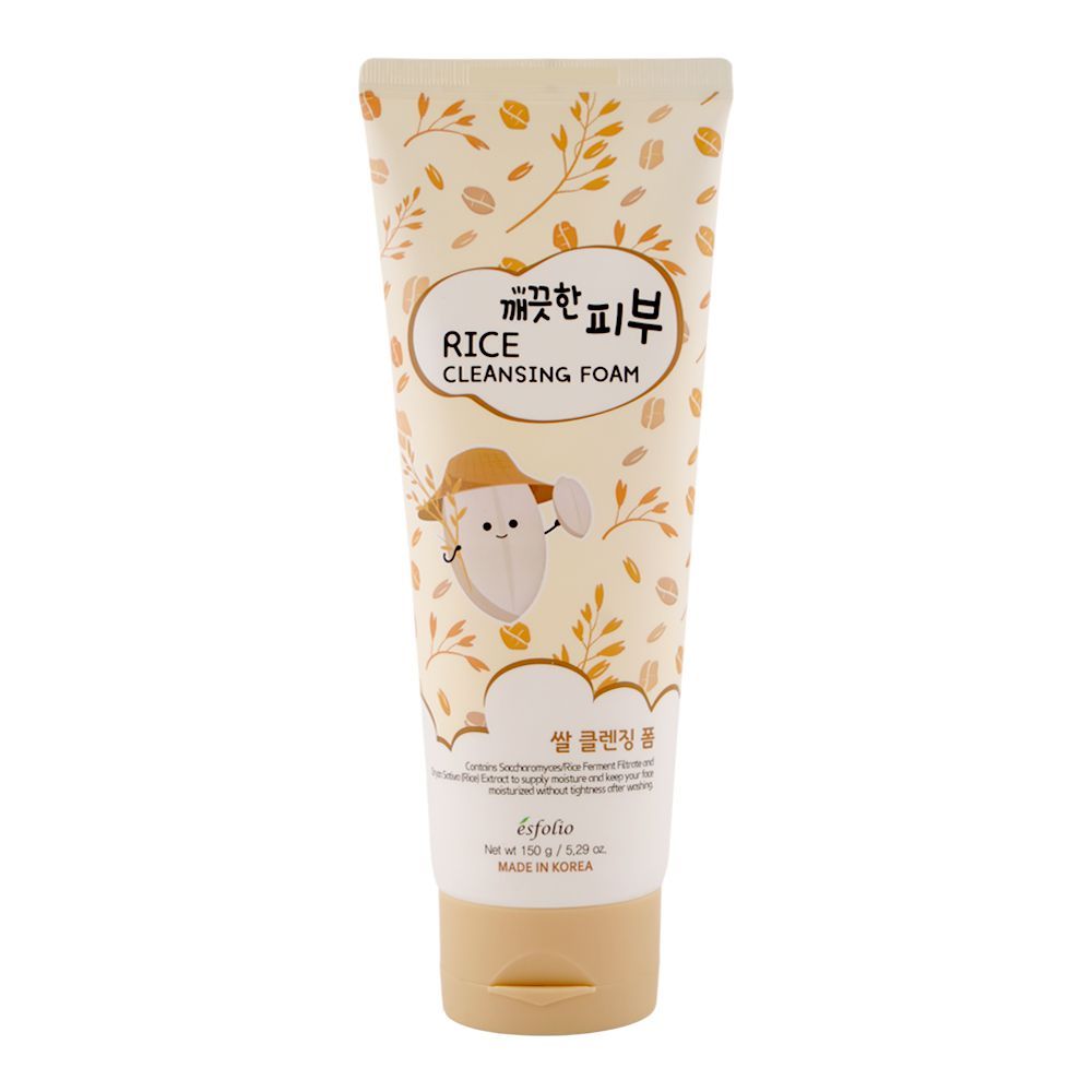 Esfolio Rice Cleansing Foam, For Moisturizing Skin, 150g