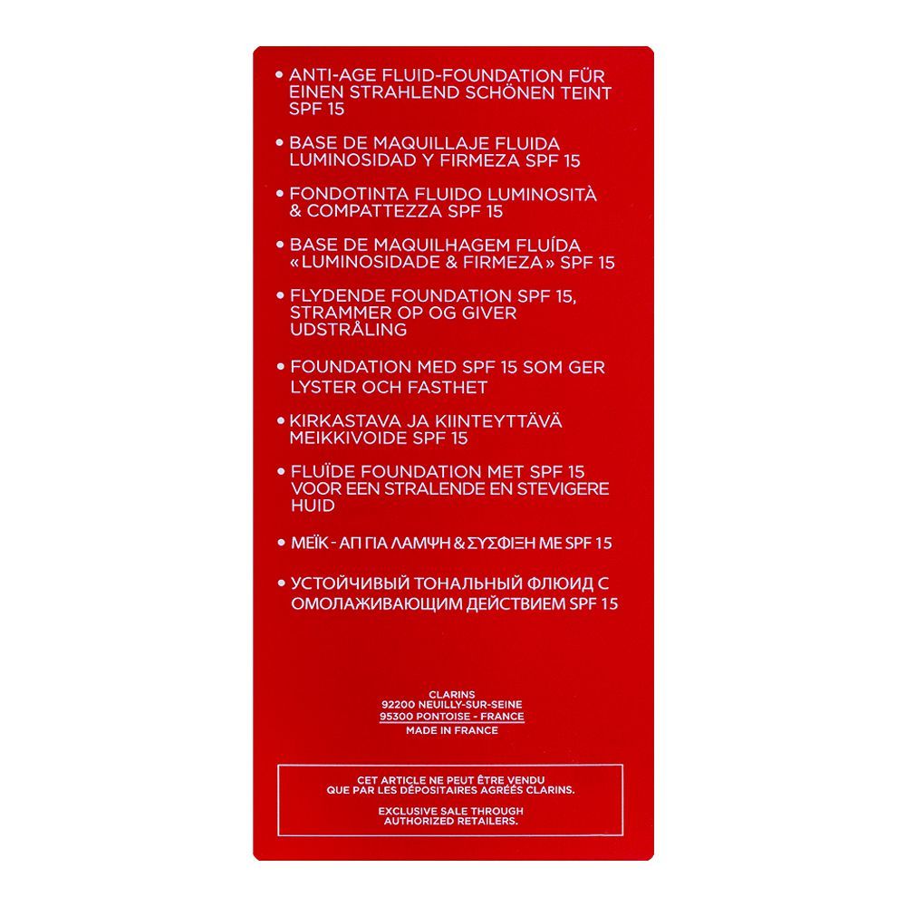 Purchase Clarins Paris Everlasting Youth Fluid 111 Auburn, Illuminating ...