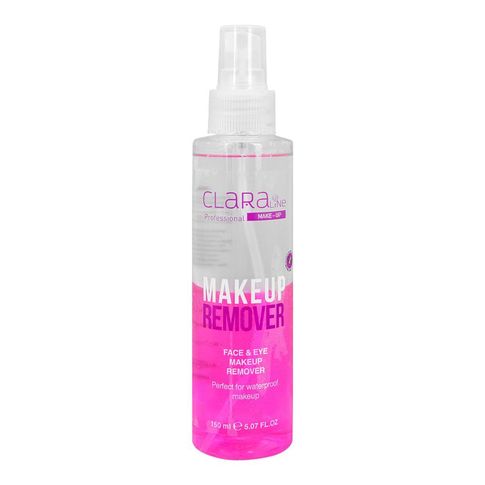 Buy Claraline Professional Face & Eye Waterproof Makeup Remover, 150ml ...