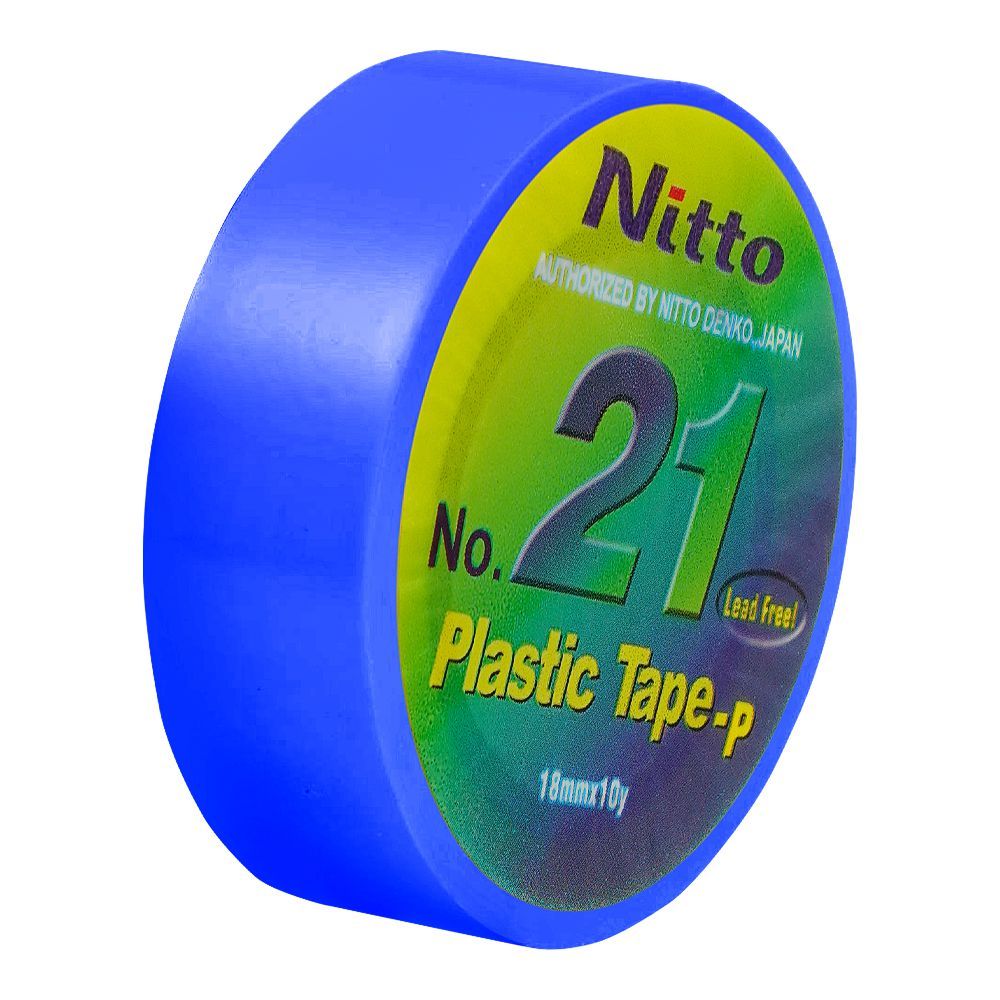 Purchase Nitto Plastic Tape, Lead Free, 18mm, Blue, No.21 Online at ...