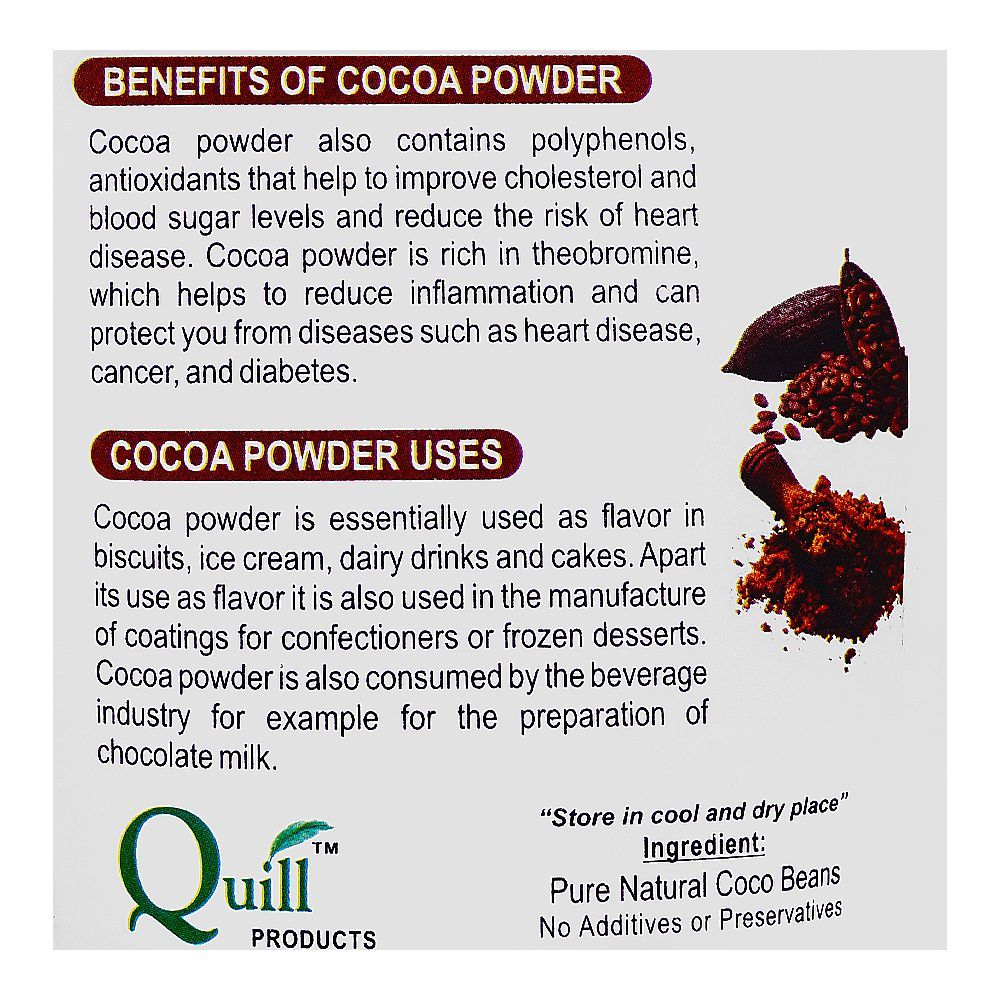 Buy Quill Cocoa Powder, 150g Online at Best Price in Pakistan - Naheed.pk