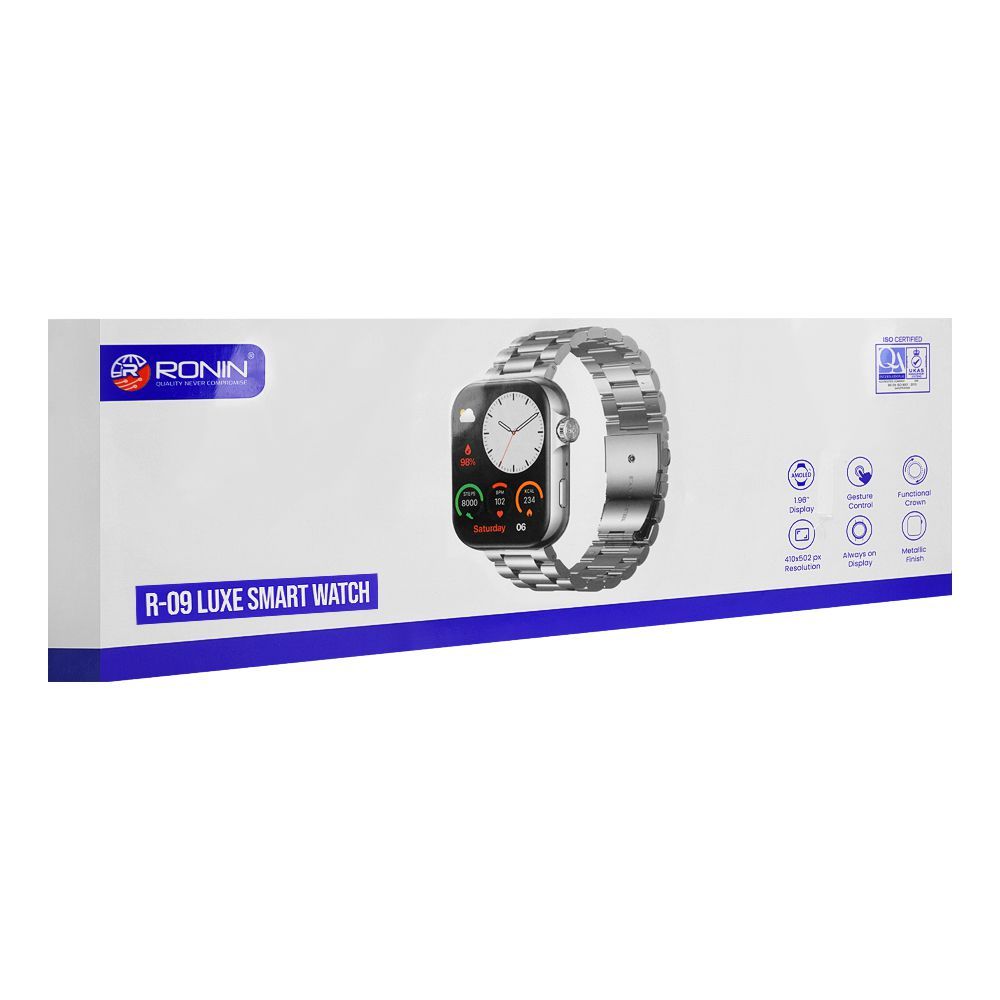 Order Ronin R-09 Luxury Smart Watch, 1.96" Always On Amoled Display ...