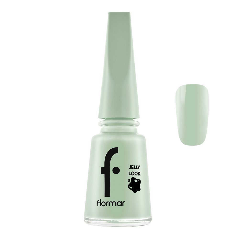Buy Flormar Jelly Look Nail Enamel, Gel Nail Polish Textured, Nail Polish With Thick Brush, Hint ...