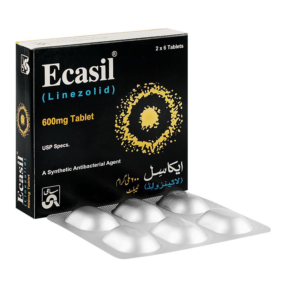 Sami Pharmaceuticals Ecasil Tablet, 600mg, 2 X 6-Pack