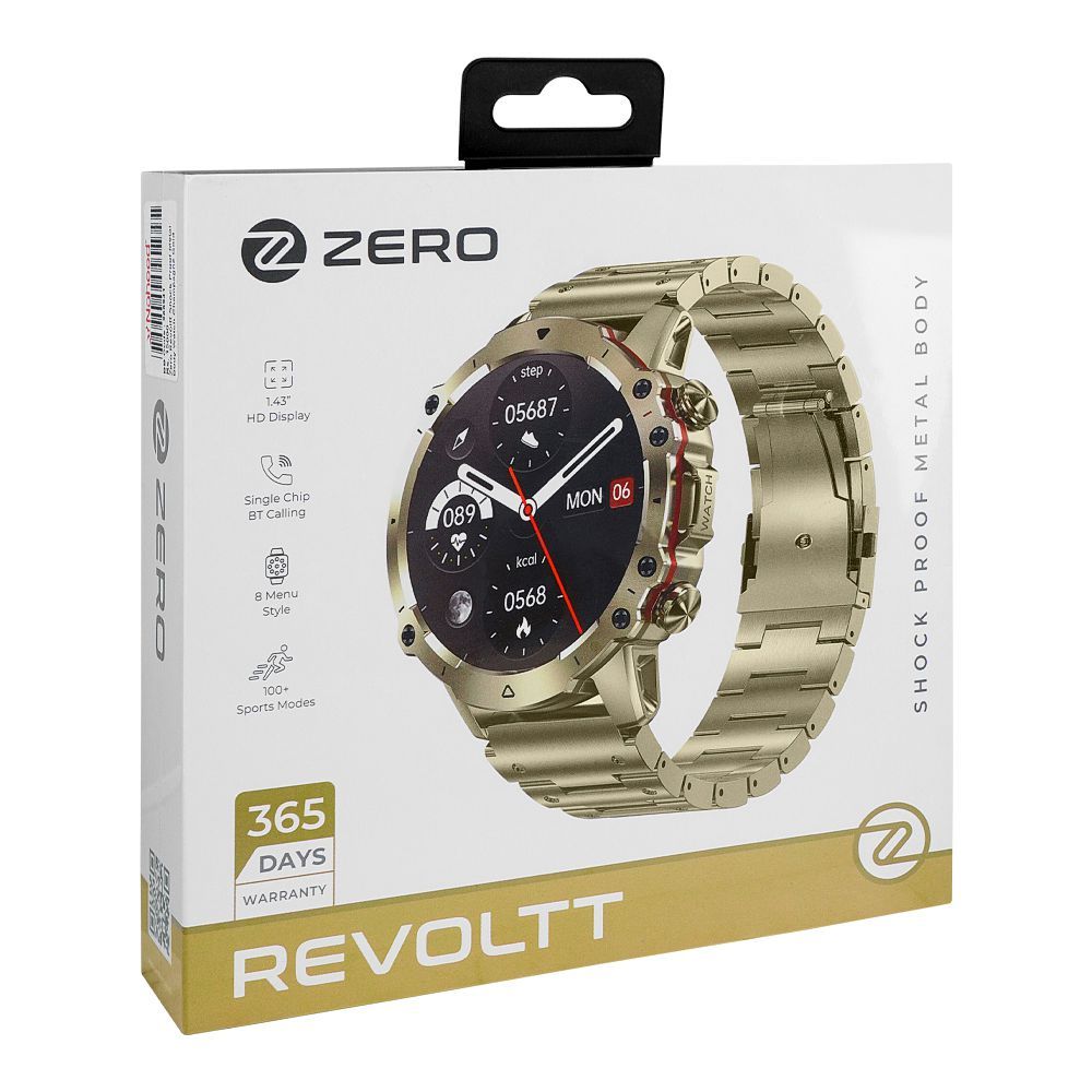 Buy Zero Revoltt Shock Proof Metal Body, 1.43" HD Display, Champagne ...