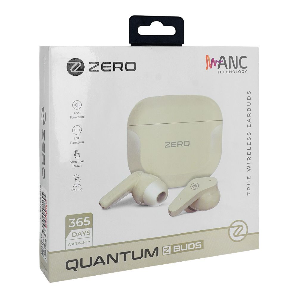 Buy Zero Quantum Z Buds True Wireless Earbuds, Calm Beige Online at ...