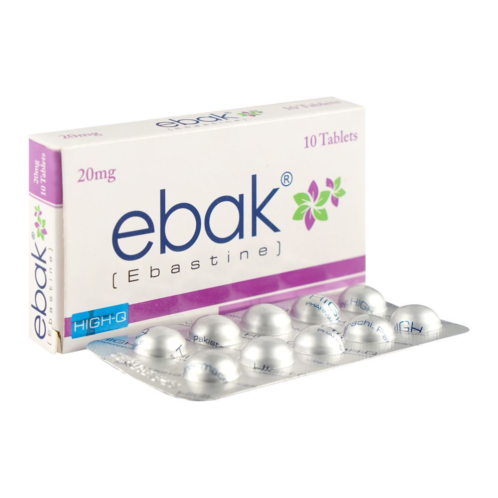 High-Q Pharmaceuticals Ebak Tablet, 20mg, 10-Pack