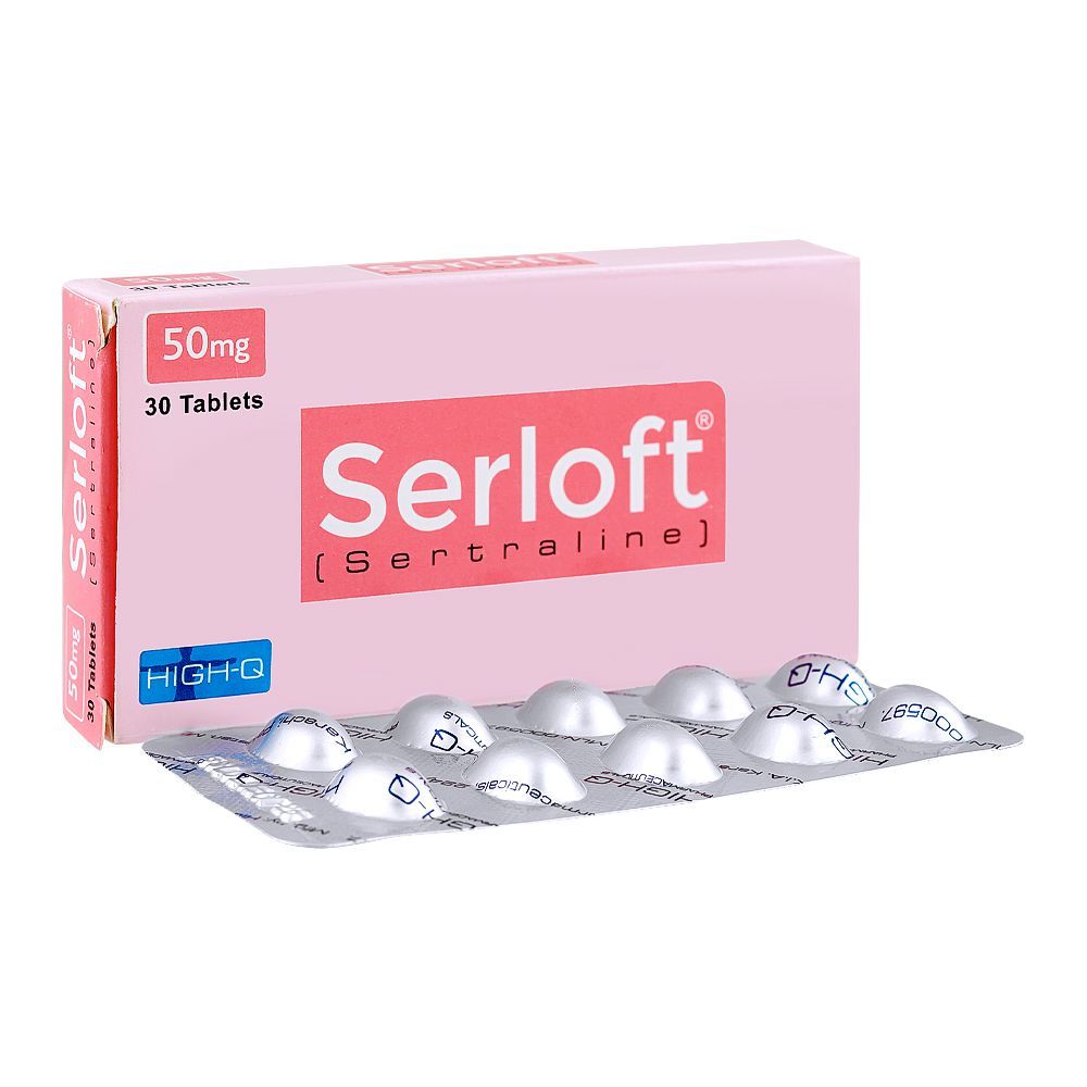 Serloft 50mg Tablets, Box (30 Tablets)