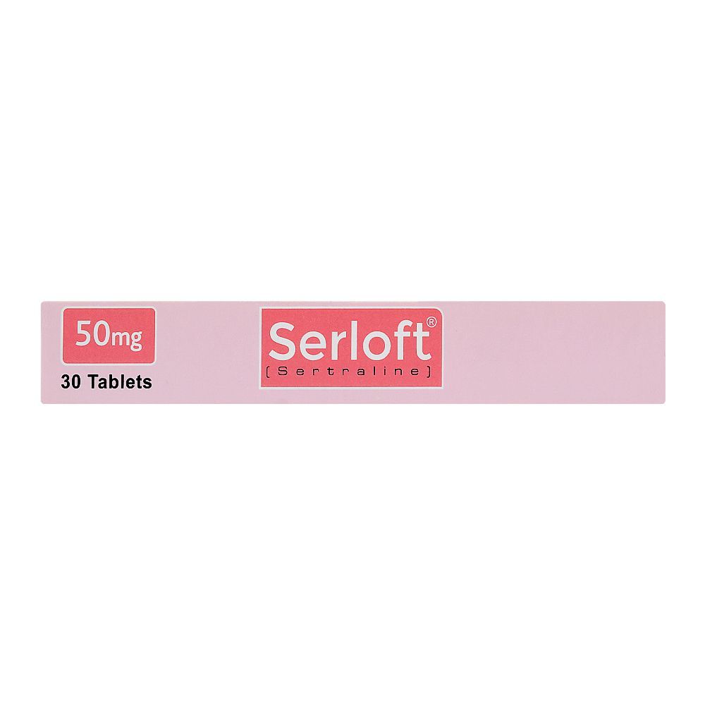 Serloft 50mg Tablets, Box (30 Tablets)