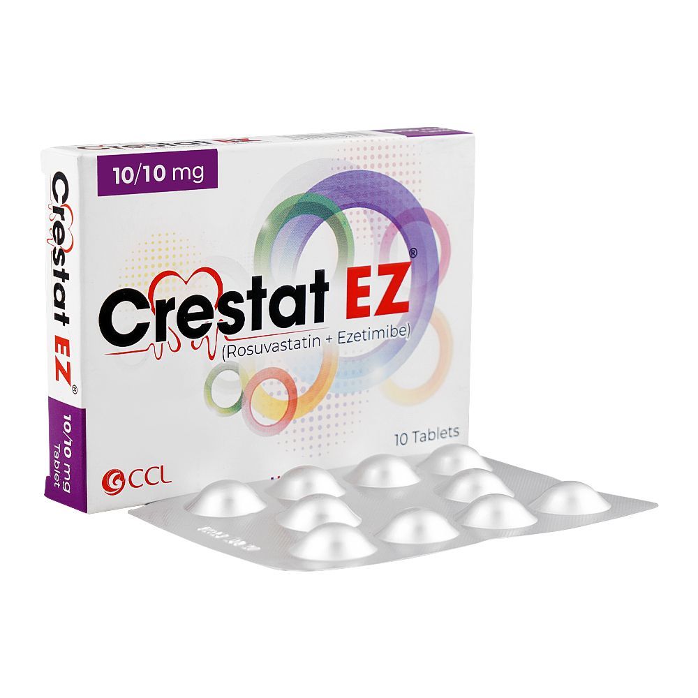 CCL Pharmaceuticals Crestat Ez Tablet, 10/10mg, 10-Pack