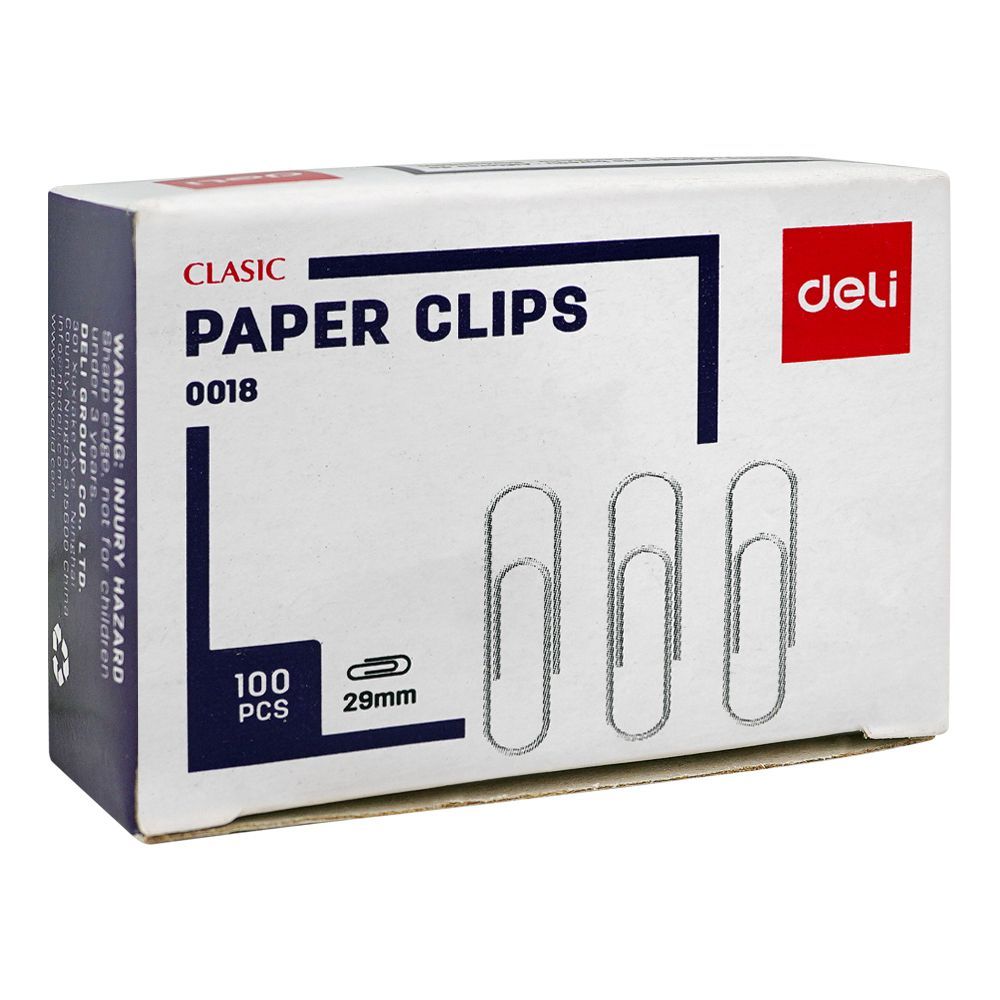 Order Deli 29mm Paper Clip Box, 100 Pieces, E0018 Online at Special ...