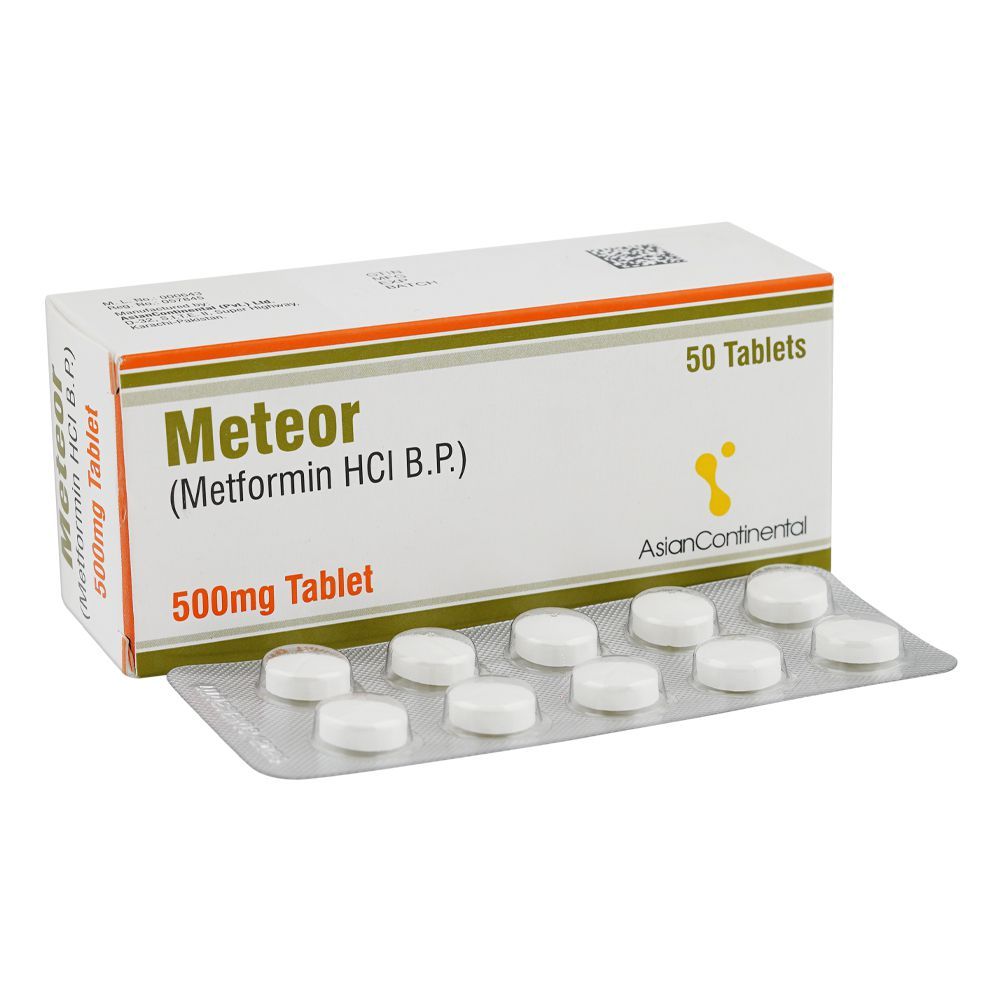 Meteor Tablets 500mg, Strip (10 Tablets)