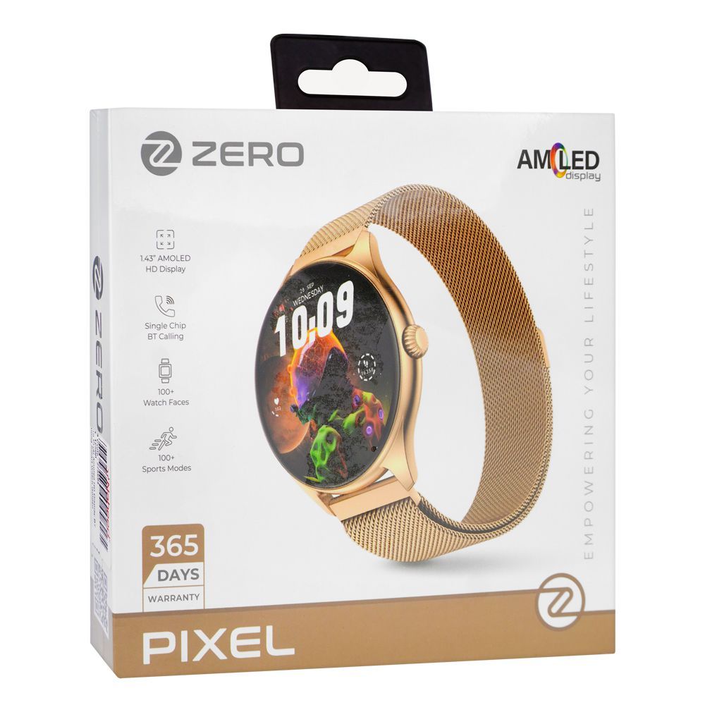 Purchase Zero 1.43" Amoled HD Display Pixel Smart Watch, BT Calling ...