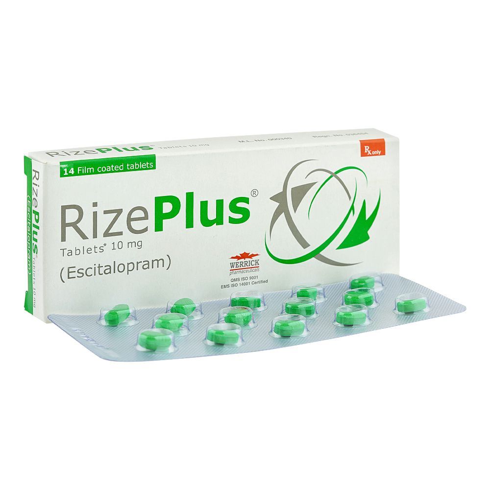 Rize Plus 10mg Tablets, Box