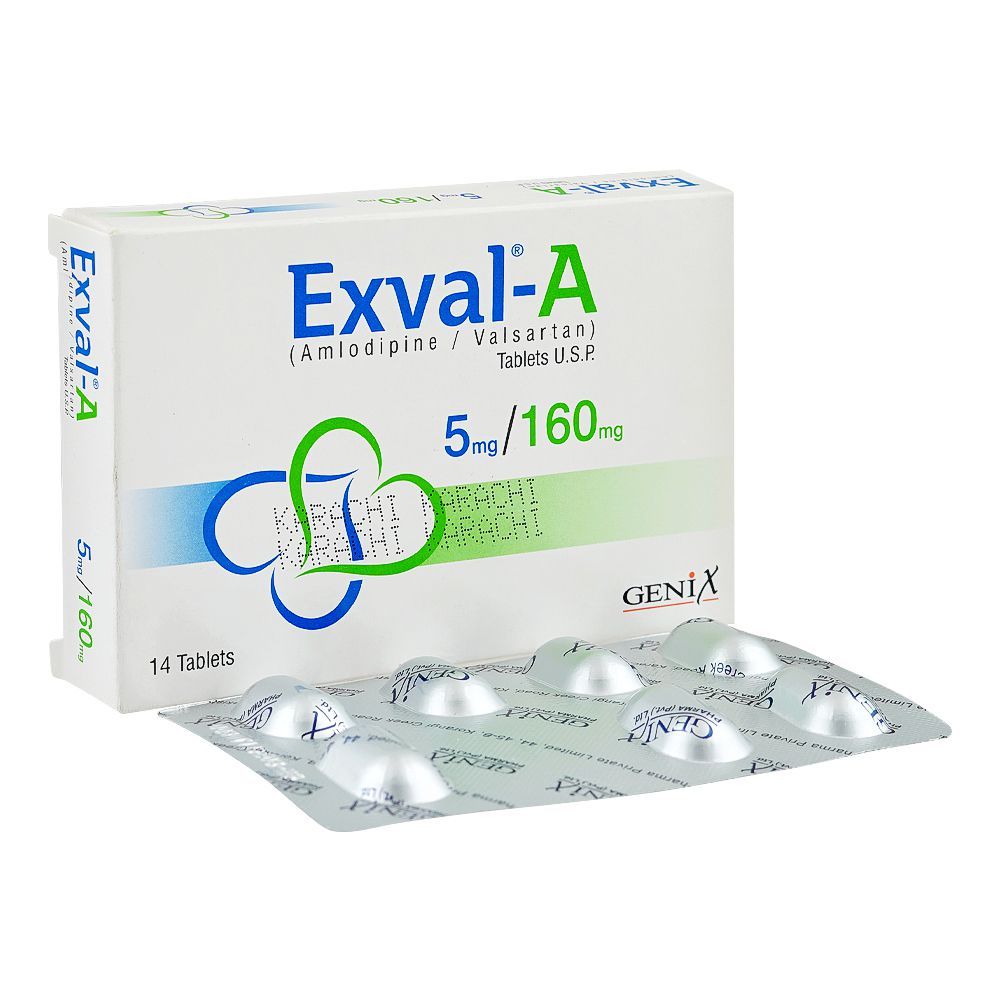 Exval-A 5mg/160mg Tablets, Box