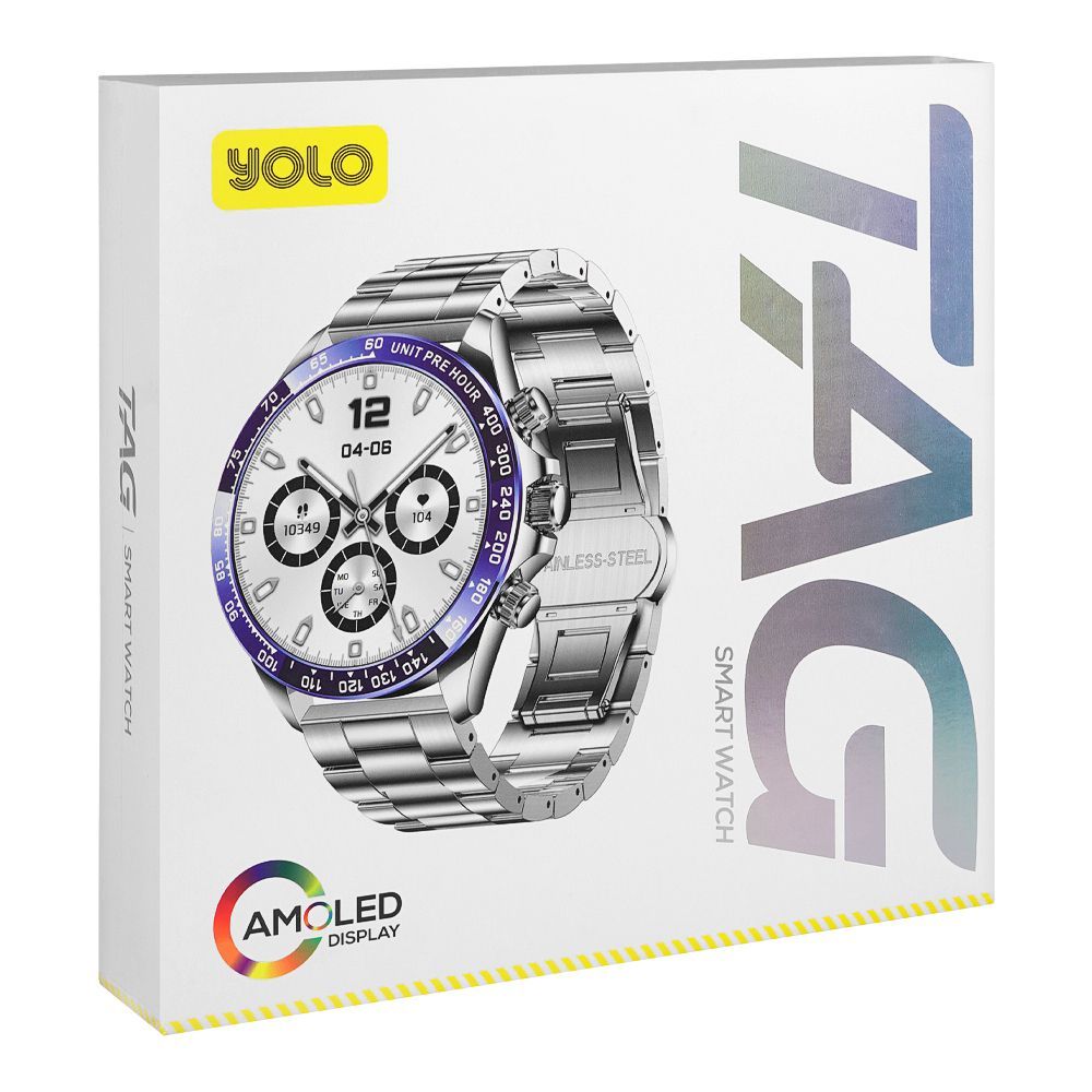 Buy Yolo 1.43" Amoled Display Tag Smart Watch, IP67 Water Resistance ...