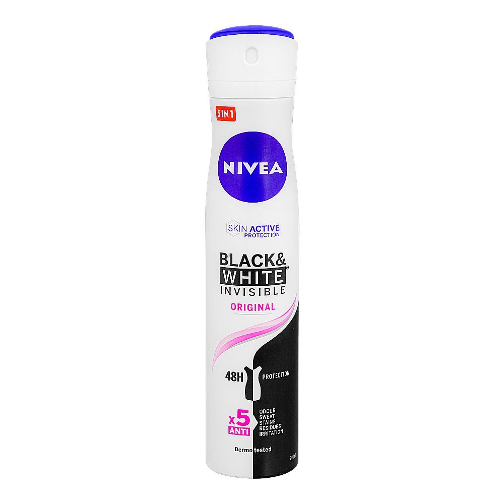 Purchase Nivea Black & White Invisible Original Body Spray, 200ml ...