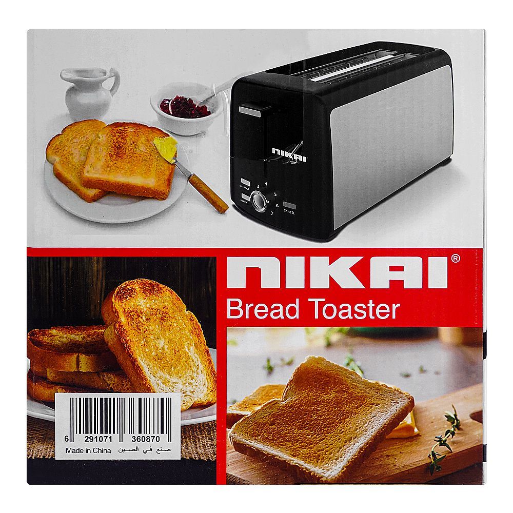 Order Nikai 4 Slice Bread Toaster, 1400W, NBT666S1 Online at Special ...